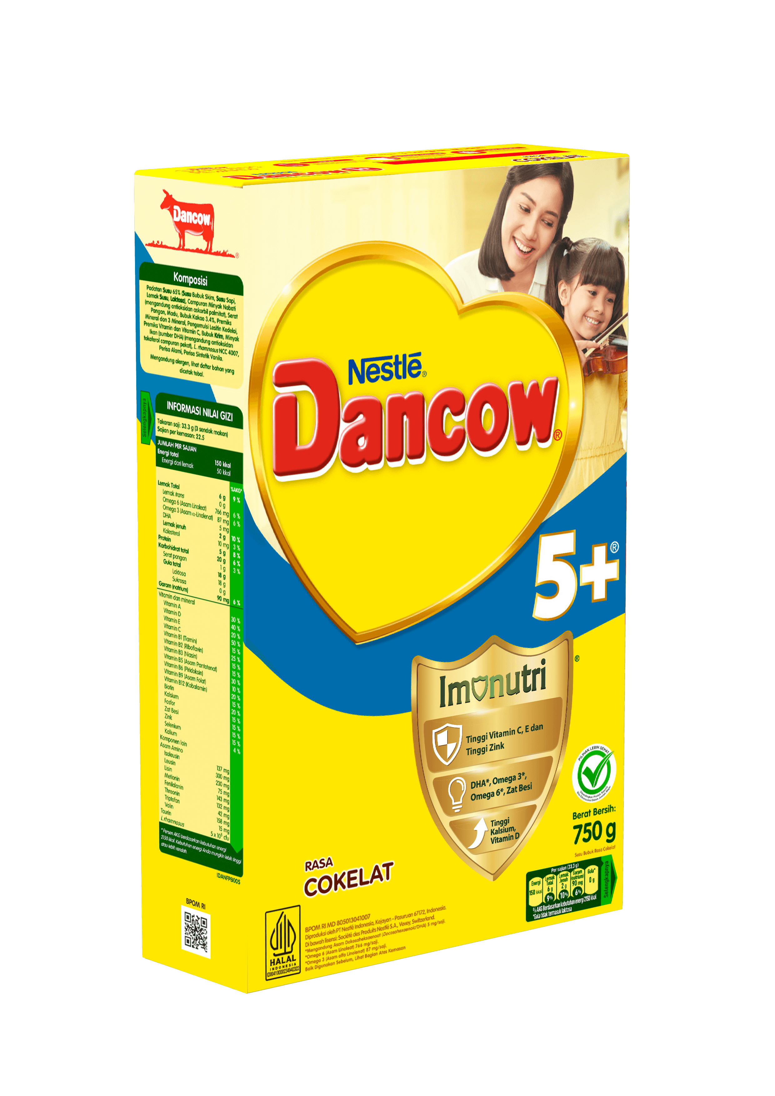 DANCOW 5 plus Imunutri Cokelat 750 gr 750 gr | DANCOW Parenting Center
